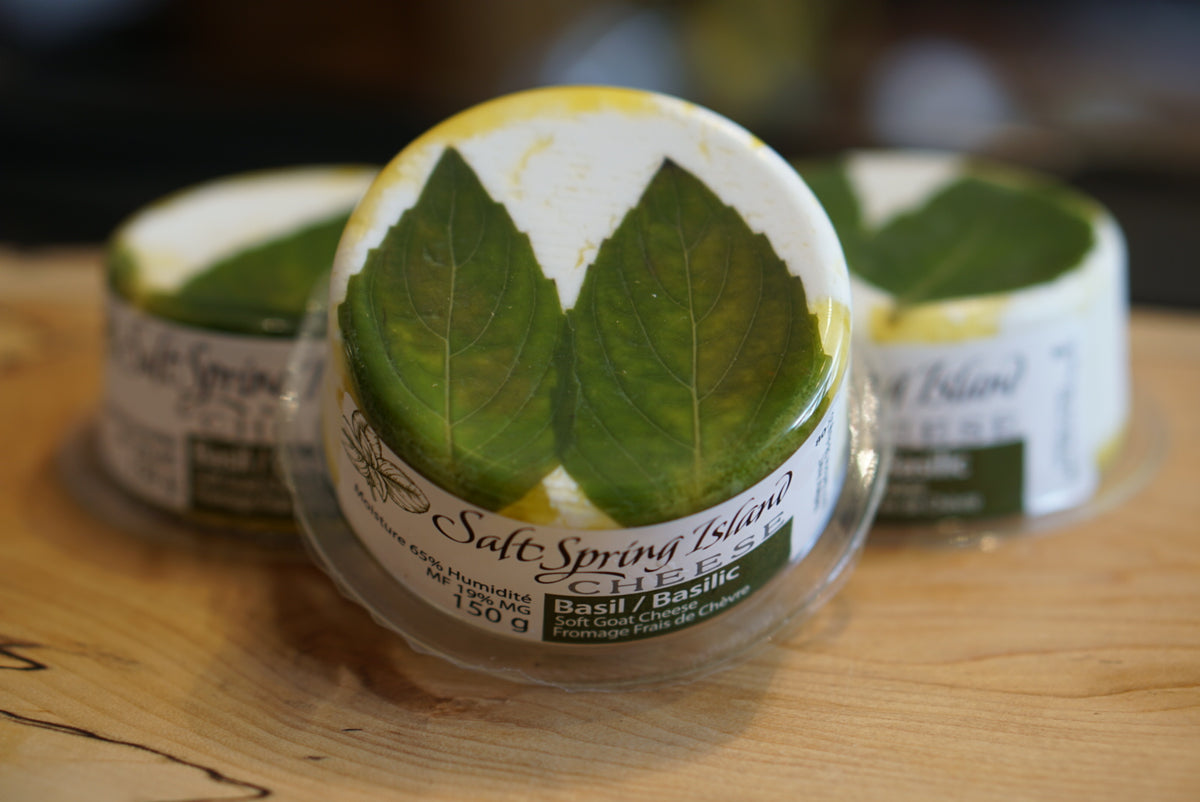 Salt Spring Island Goat Cheese - BASIL – J'adore Fine Cheese and Chocolate
