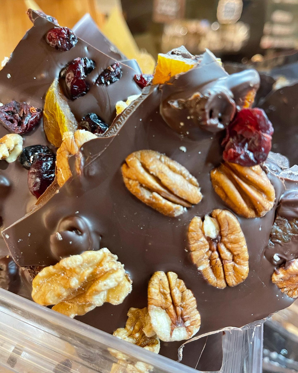 Assorted Handcrafted Chocolate Bark Bag – J'adore Fine Cheese and Chocolate
